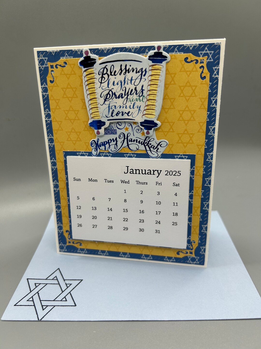 2025 Desk Calendar, 2025 Hanukkah Desk Calendar - Etsy