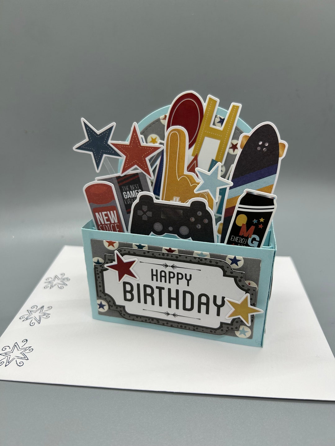 Birthday Card Guy Birthday Popup Card - Etsy