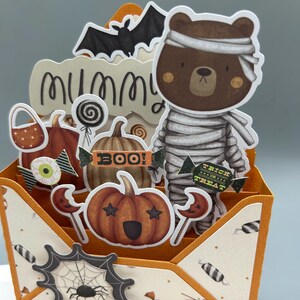 Mummy Pop-up Halloween Card: Unique Envelope Style - Etsy