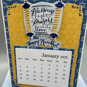 2025 Desk Calendar, 2025 Hanukkah Desk Calendar - Etsy