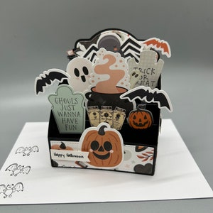 Halloween Popup Card, Spiders and Bats Halloween Popup Card - Etsy