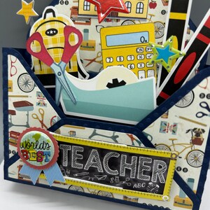 Teacher Appreciation Card Teacher Popup Card - Etsy