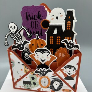 Haunted House Pop-up Halloween Card - Etsy