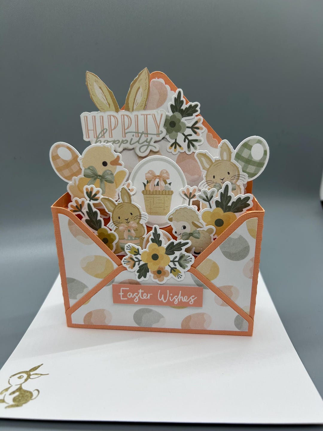 Easter Card, Easter Bunny Popup Card - Etsy