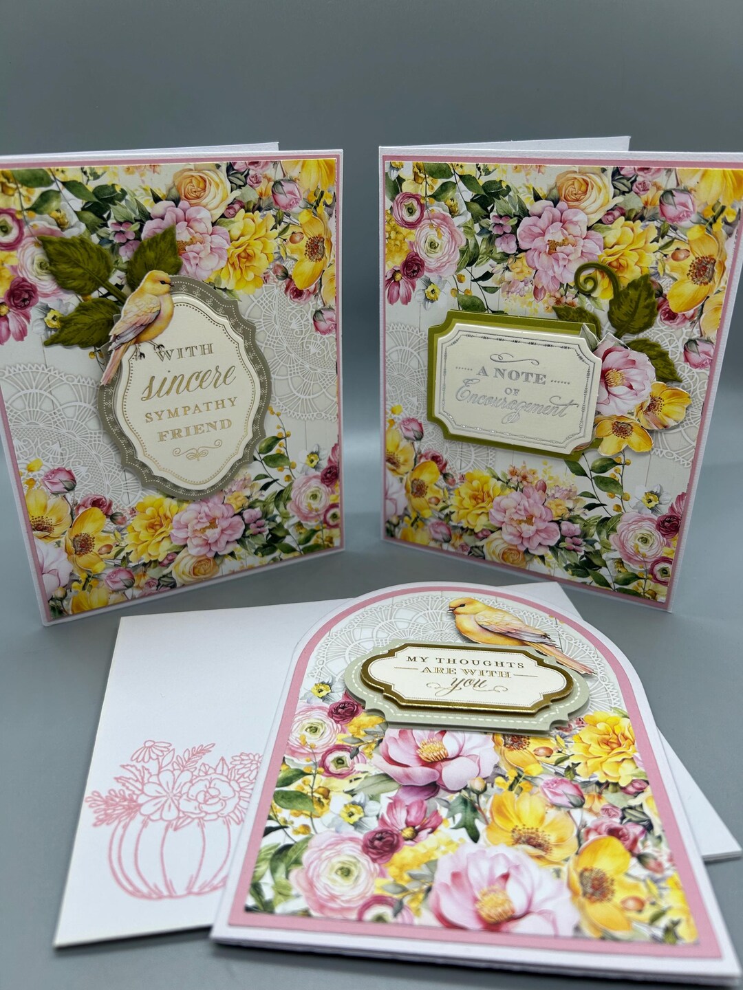 Sympathy Cards, Set of 3 Sympathy Cards - Etsy
