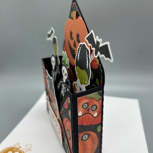 Halloween Card, Monsters Popup Card, Halloween Envelope Style Card - Etsy