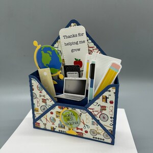 Teacher Appreciation Card, Teacher Popup Card - Etsy