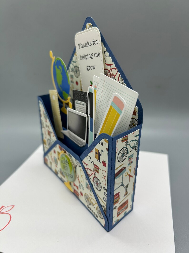 Teacher Appreciation Card, Teacher Popup Card - Etsy