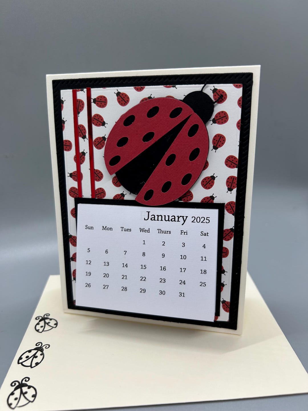 2025 Desk Calendar, 2025 Ladybug Desk Calendar - Etsy