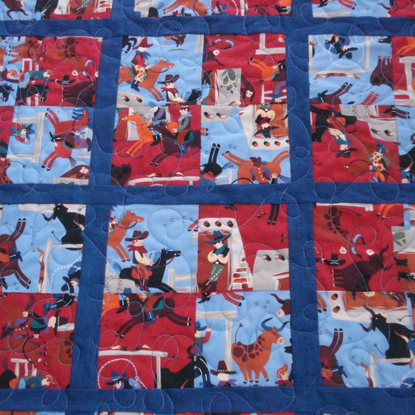Cowboy Baby Quilt - Etsy