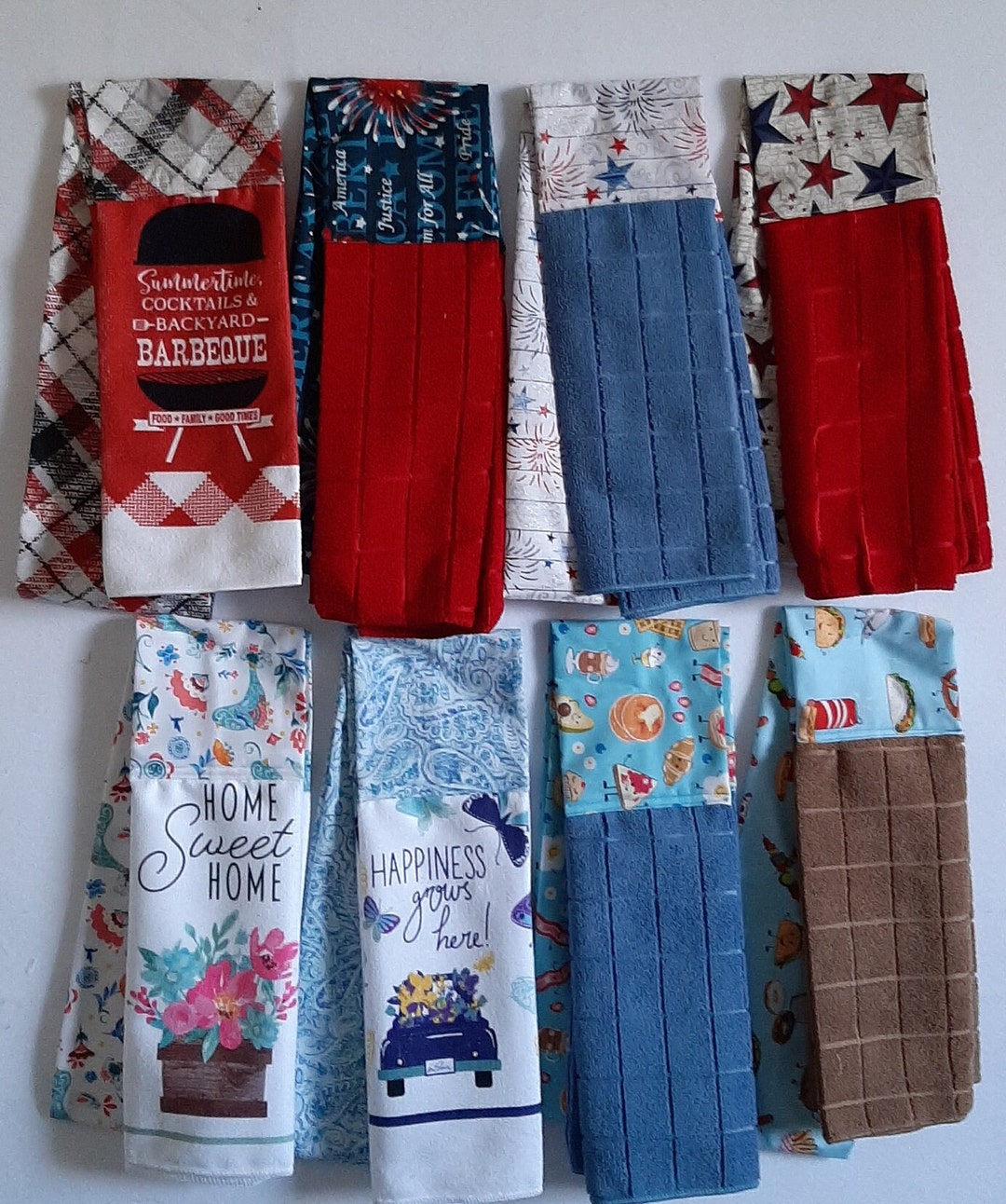 Kitchen Towel Boa Summer, Spring, Floral, Barbecue, Great Towel Set - Etsy