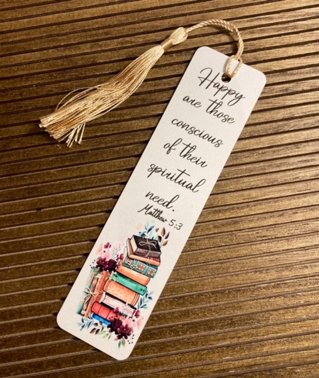 JW Bookmark | Metal Bookmark | Matthew 5:3 | JW Gift | Tassel - Etsy