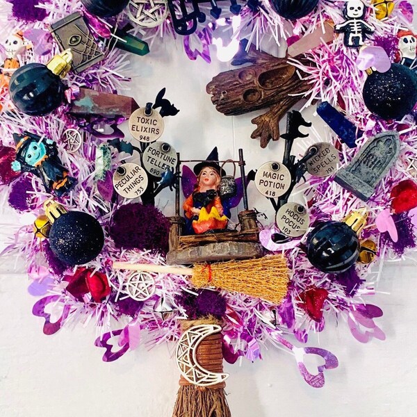 Light up Witch Wall Art - Etsy