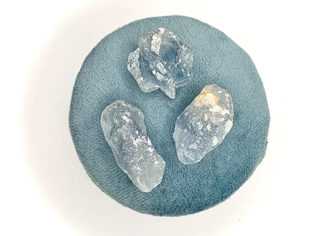 Sky Blue CELESTITE Crystal Nugget, Natural Rough Celestite, Raw ...