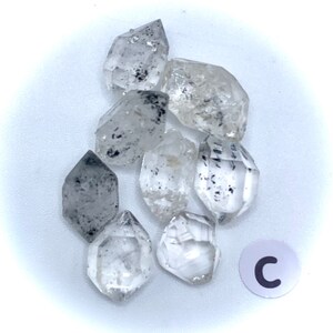 Rare HERKIMER DIAMOND With ANTHRAXOLITE Inclusions, Rough Black ...