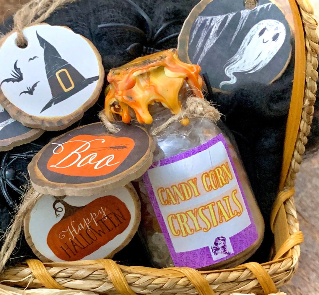 Candy Corn Mixed Crystal Chip Bottle // Carnelian // Citrine // Clear ...