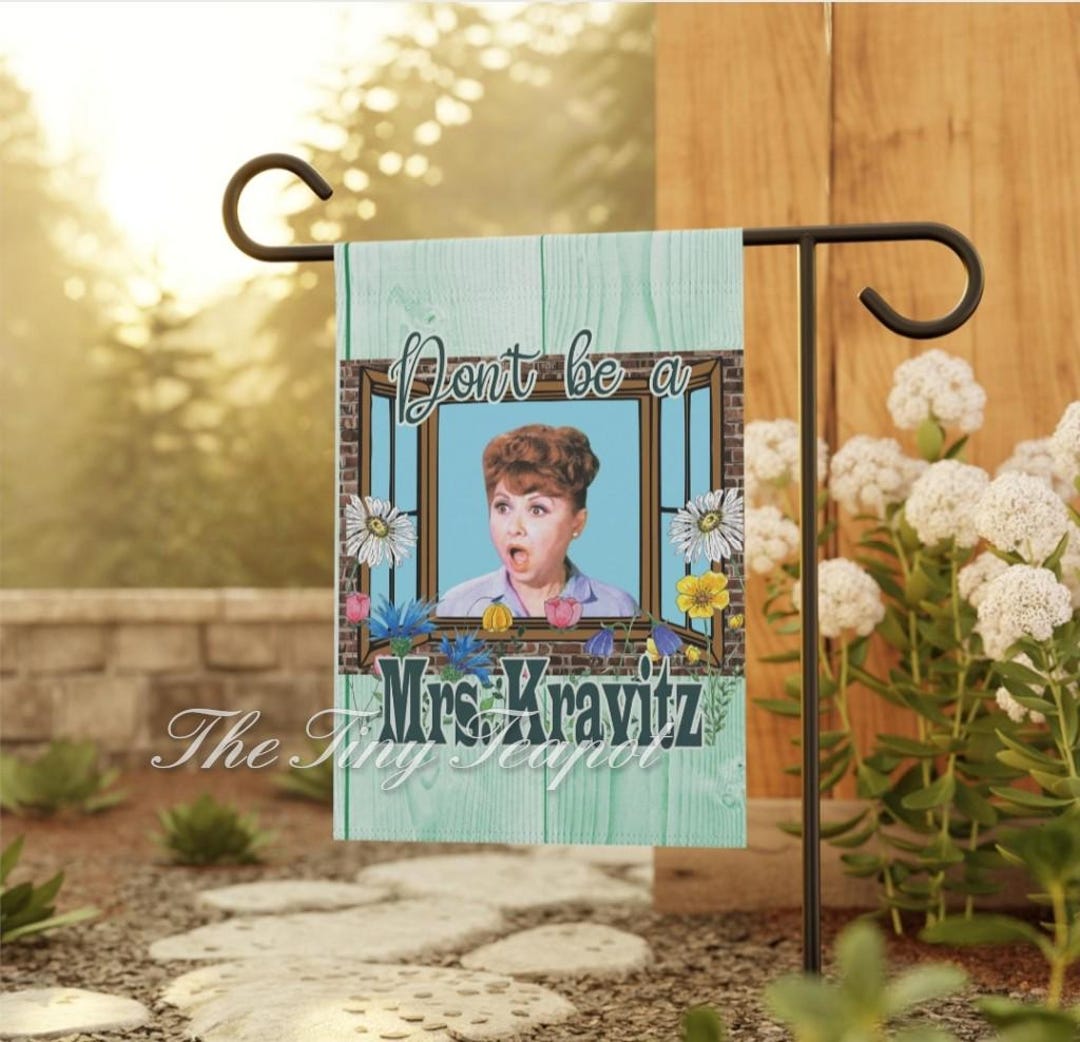 Nosey Neighbor Garden Flag, Mrs. Kravitz, HOA, House Warming Gift, New ...