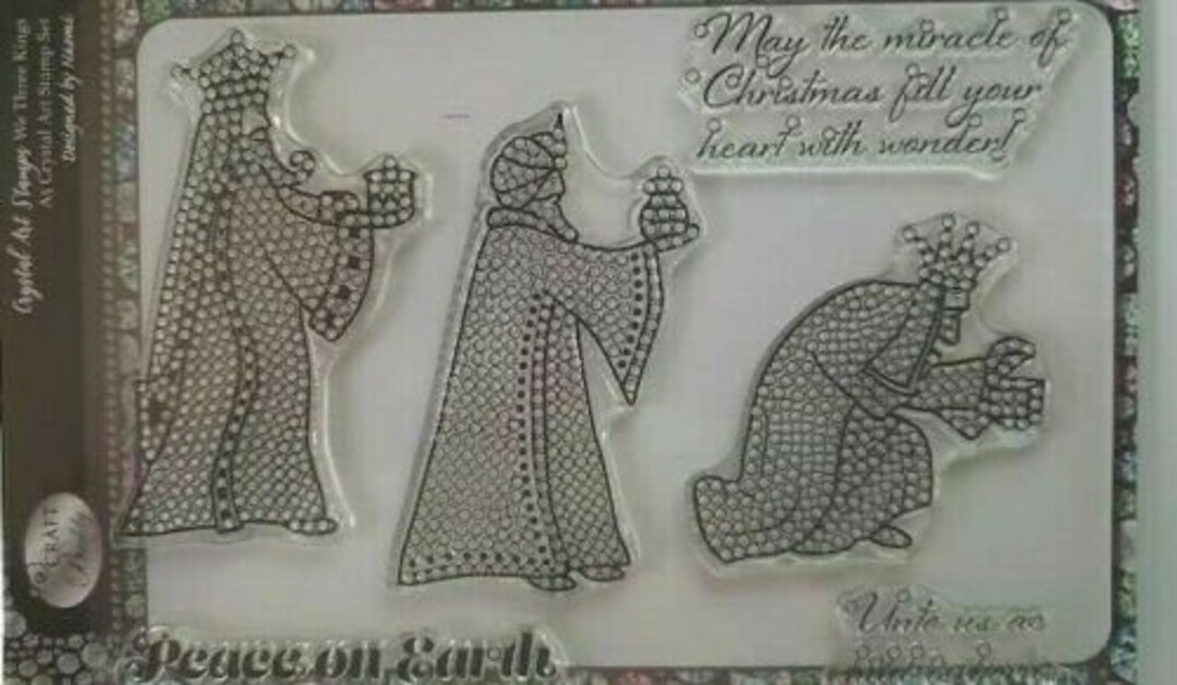 Craft Buddyus CCST45: Craft Buddy Crystal Art We Three Kings A5 Stamp ...