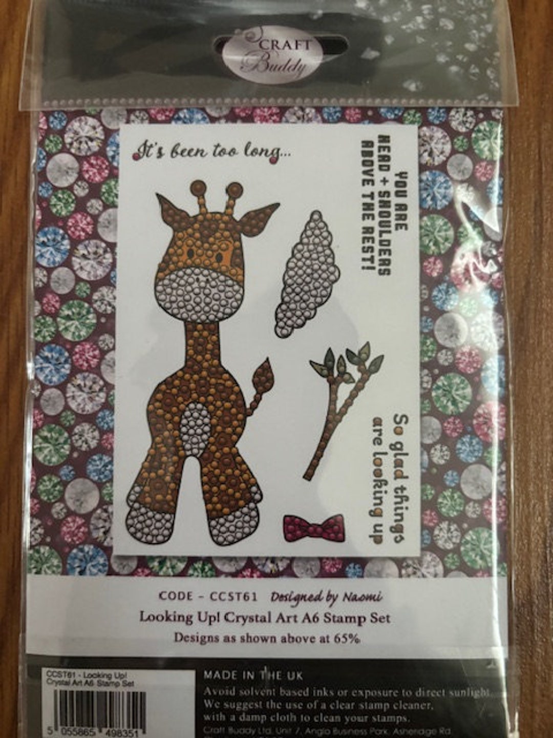 Craft Buddyus Ccst61:craft Buddy Crystal Art LOOKING UP! A6 Stamp Set ...