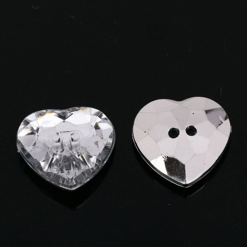 Heart Shape Buttons - Etsy