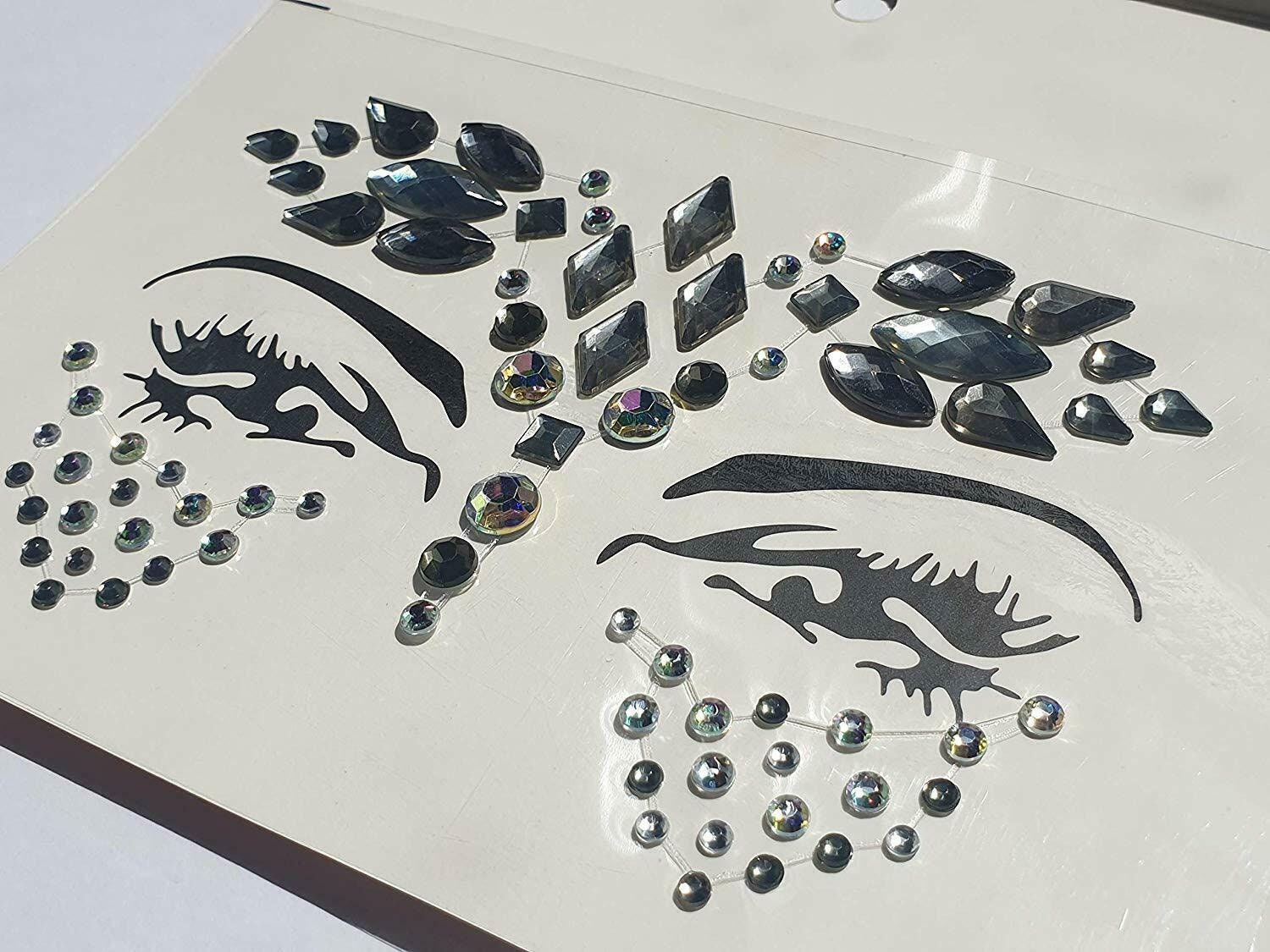 Craftbuddyus Self Adhesive Face Sticker Gems Glitter Jewel - Etsy