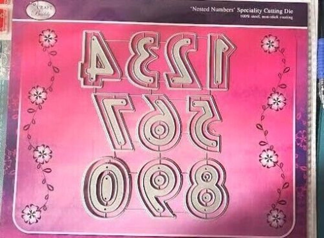 Craftbuddyus Nested Number Die Set - 26 Dies (CBD22) - Etsy