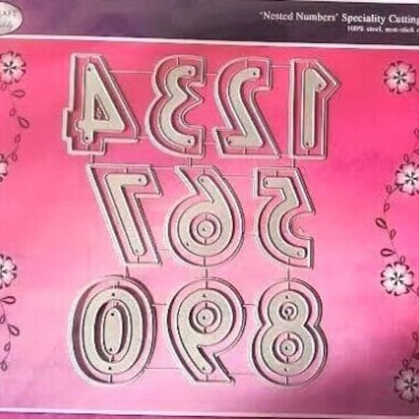 Number Dies for Card Making - Etsy