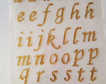 Self Adhesive Gold Letters - Etsy