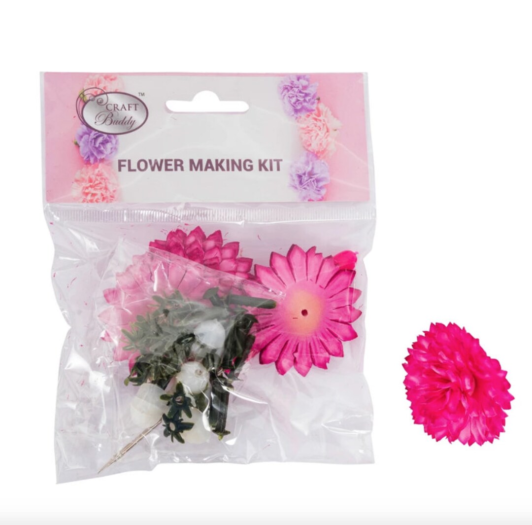 Craftbuddyus Flower Making Kit - Chrysanthemum - Fuschia - BB02FS ...