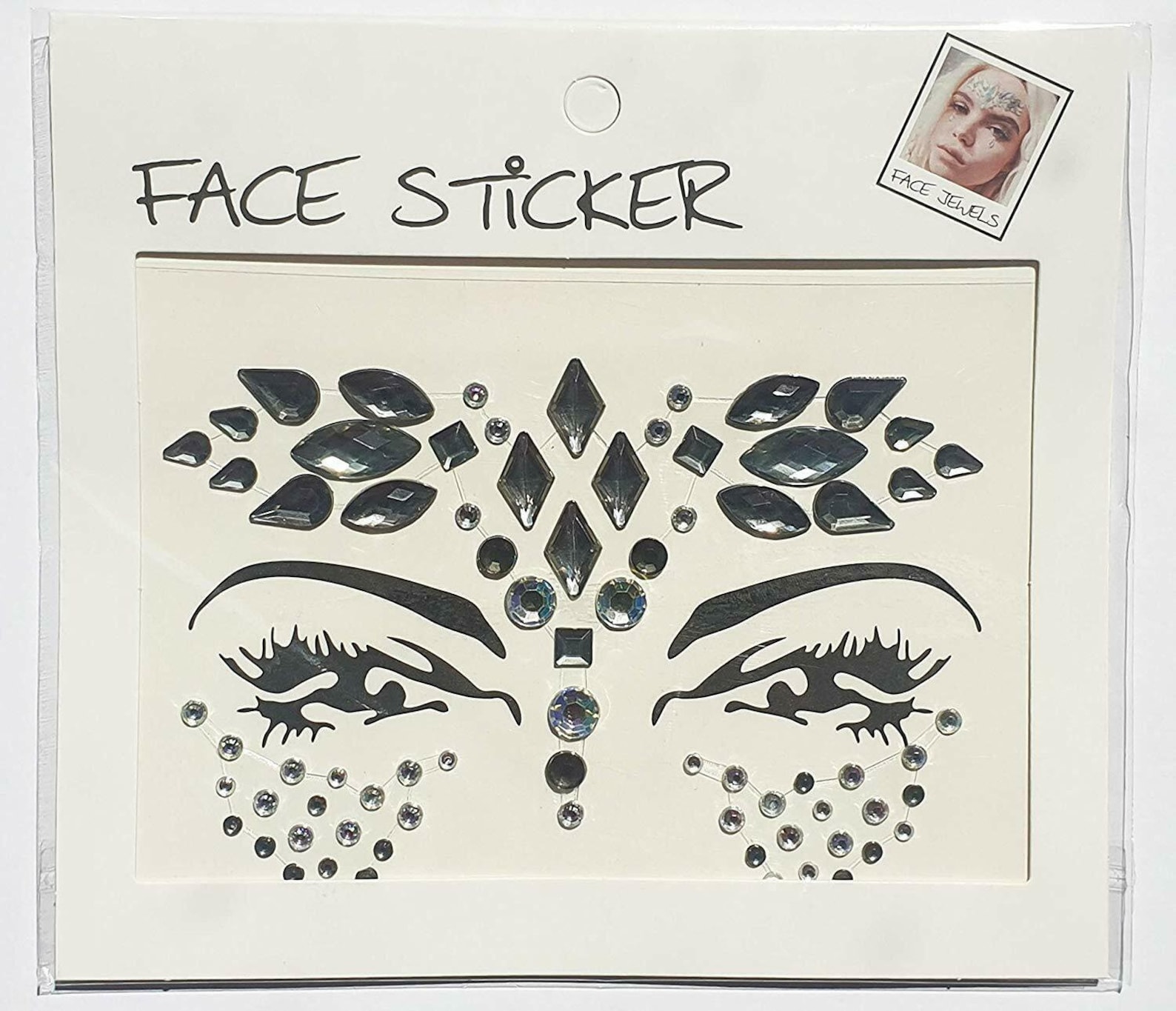 Craftbuddyus Self Adhesive Face Sticker Gems Glitter Jewel - Etsy