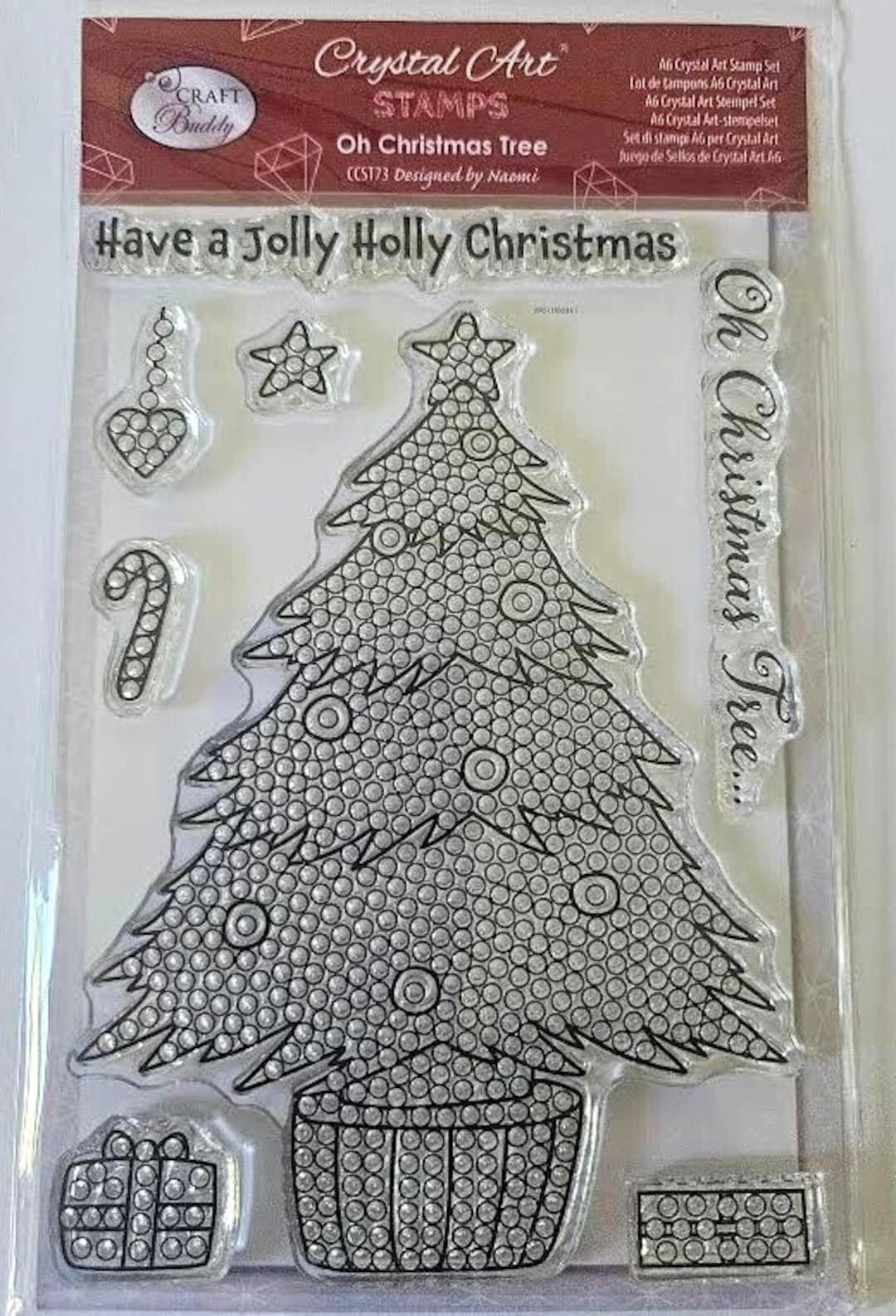 Craft Buddyus CCST73: Craft Buddy Crystal Art Oh Christmas Tree A6 ...