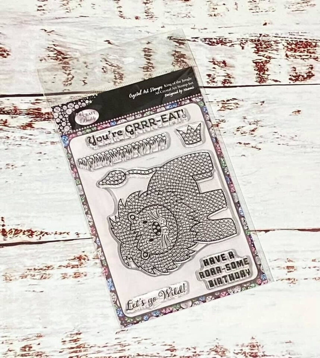 Craft Buddyus CCST56: Craft Buddy Crystal Art King of the Jungle A6 ...