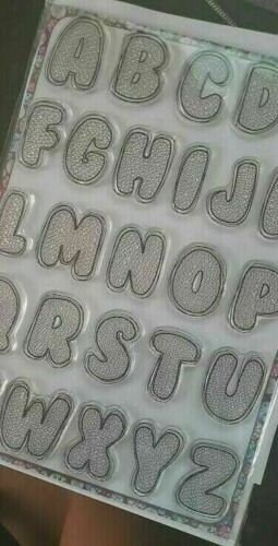 Craft Buddyus CCST42: Sparkling Alphabet A4 Crystal Art Stamp - Etsy