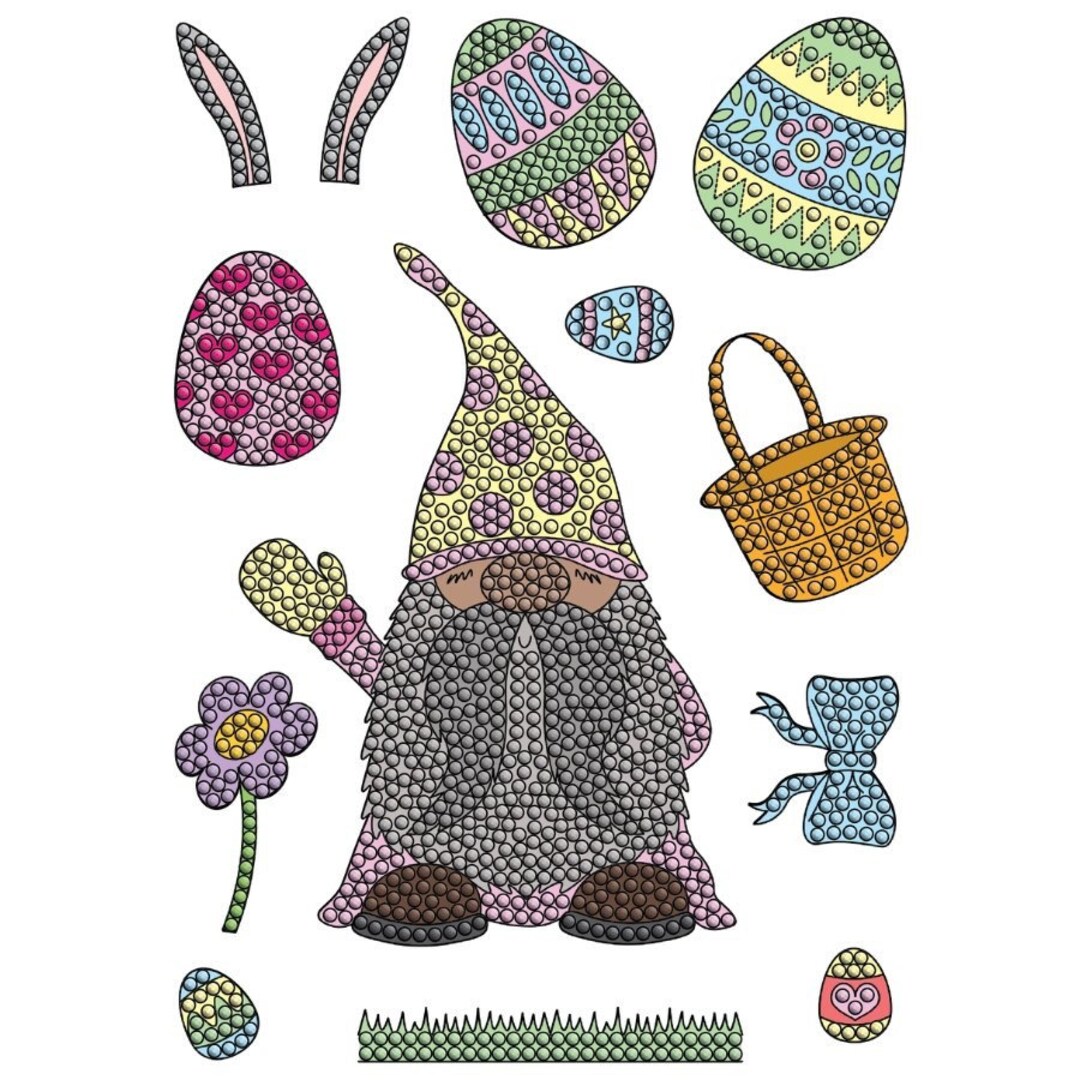 Craft Buddyus Ccst99:craft Buddy Crystal Art GNOME EGG-STRAVAGANZA A5 ...