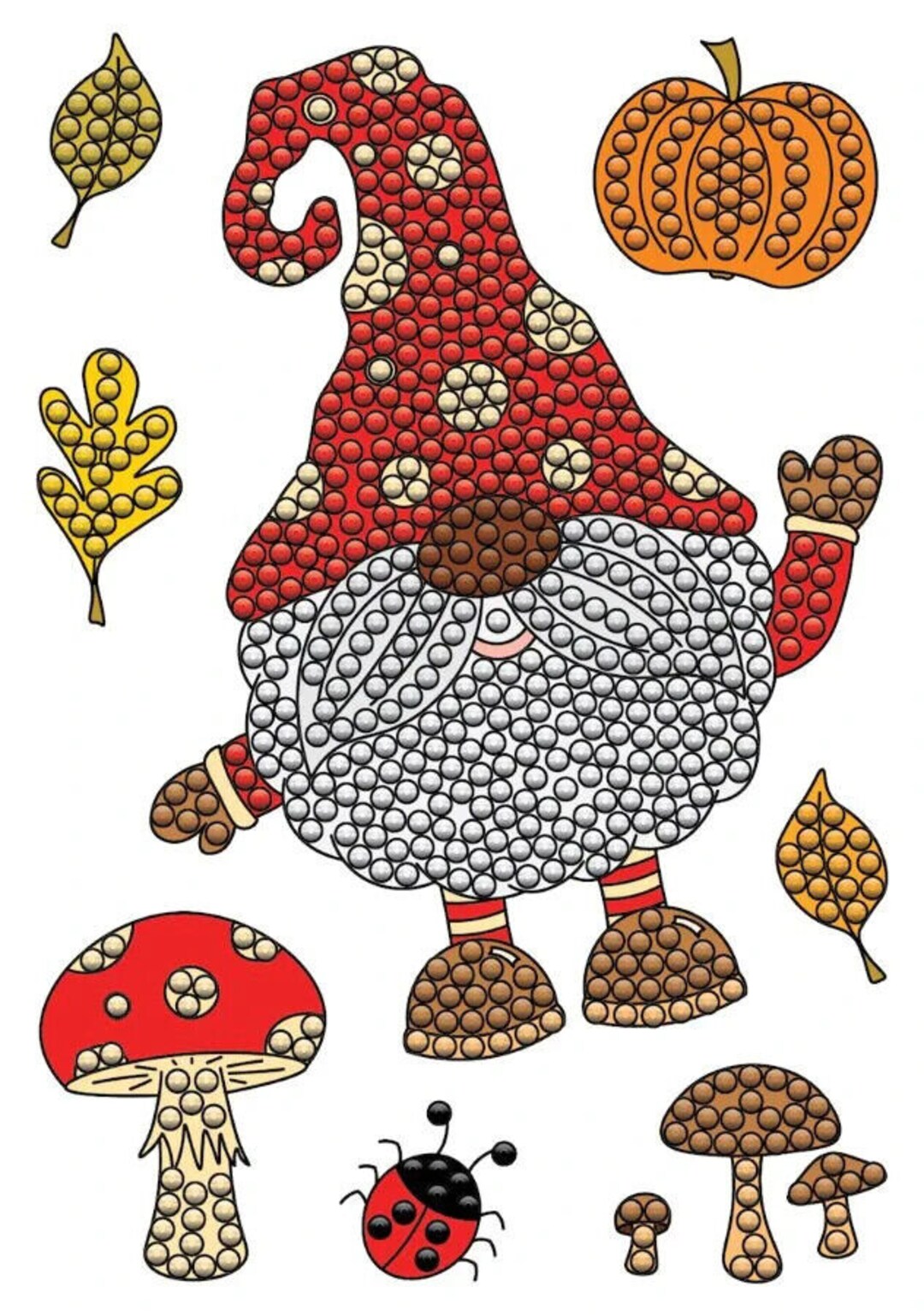 Craft Buddyus CCST110: Craft Buddy Crystal Art AUTUMN HARVEST GNOME A6 ...