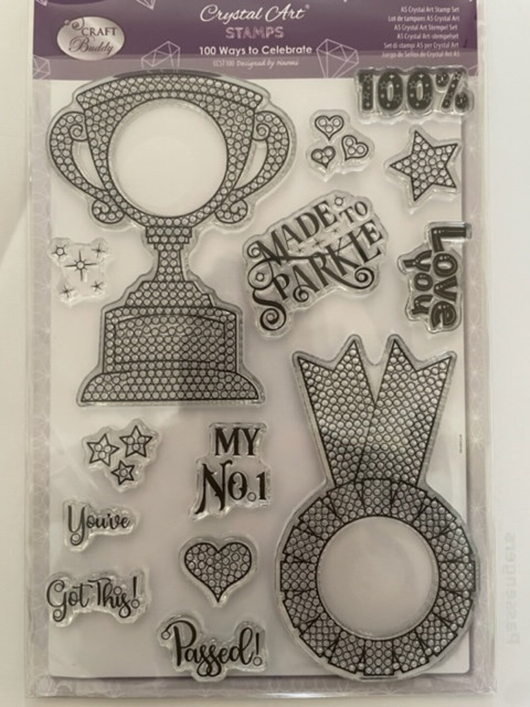 Craft Buddyus Ccst100:craft Buddy Crystal Art 100 Ways to Celebrate A5 ...