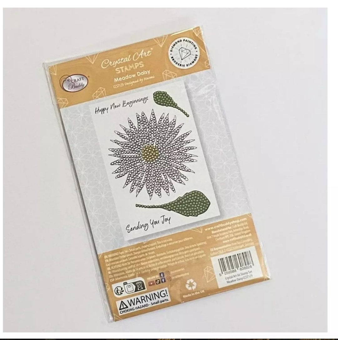 Craft Buddyus CCST129: Craft Buddy Crystal Art FLUTED MEADOW DAISY A6 ...