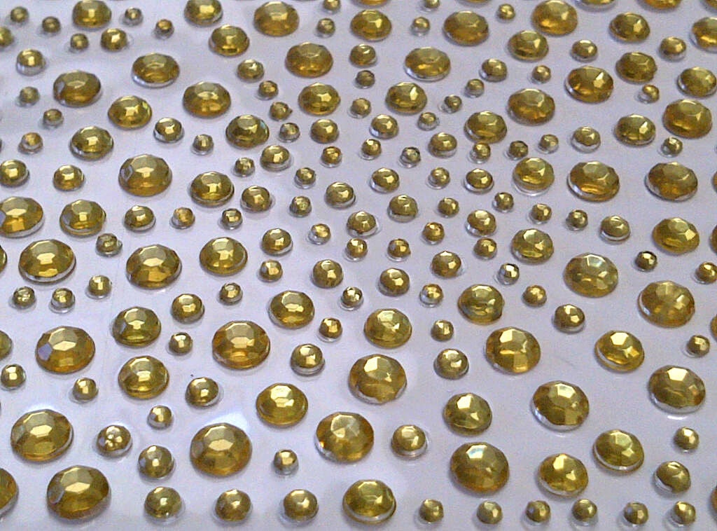 Craftbuddyus 325 Self Adhesive Gold Diamante Stick on Rhinestone ...
