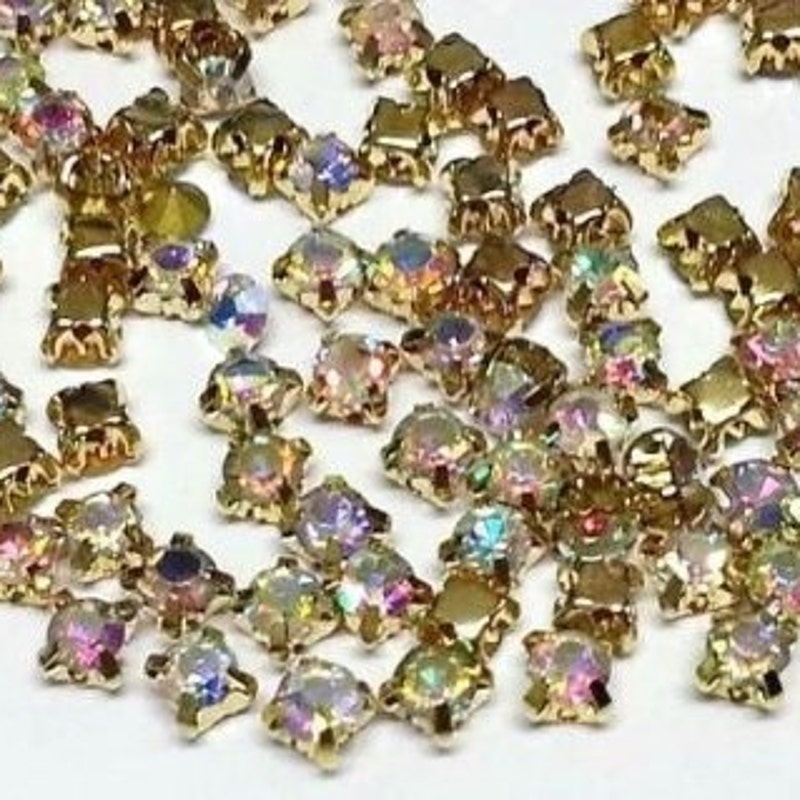 Gold Rhinestones - Etsy