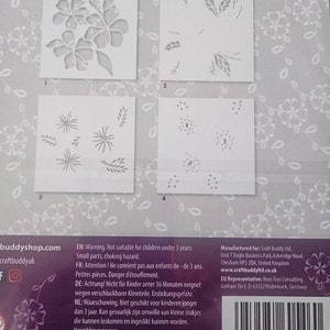 Craftbuddyus "inky Blooms" Premium Embossing Layered Stencil-cbst43 - Etsy