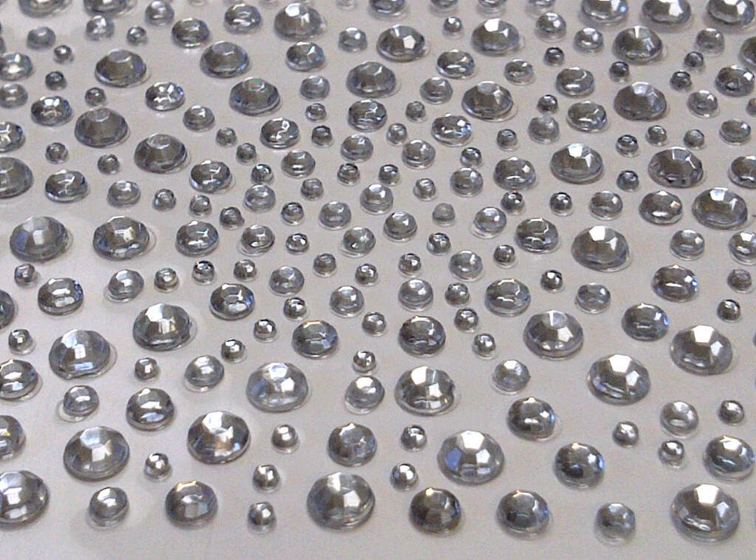 Craftbuddyus 325 Clear Diamante Stick on Rhinestone Self Adhesive ...