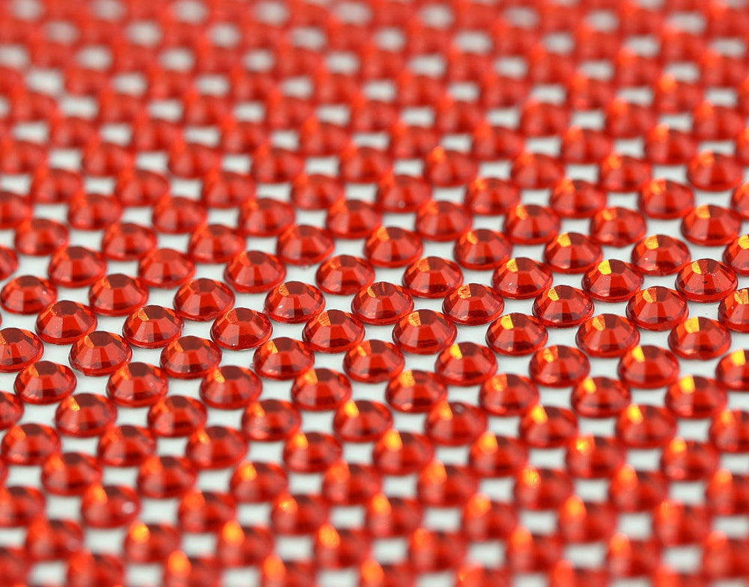 Craftbuddyus 1500 X 5mm RED Self Adh Rhinestones Sheet Stick on Gems ...