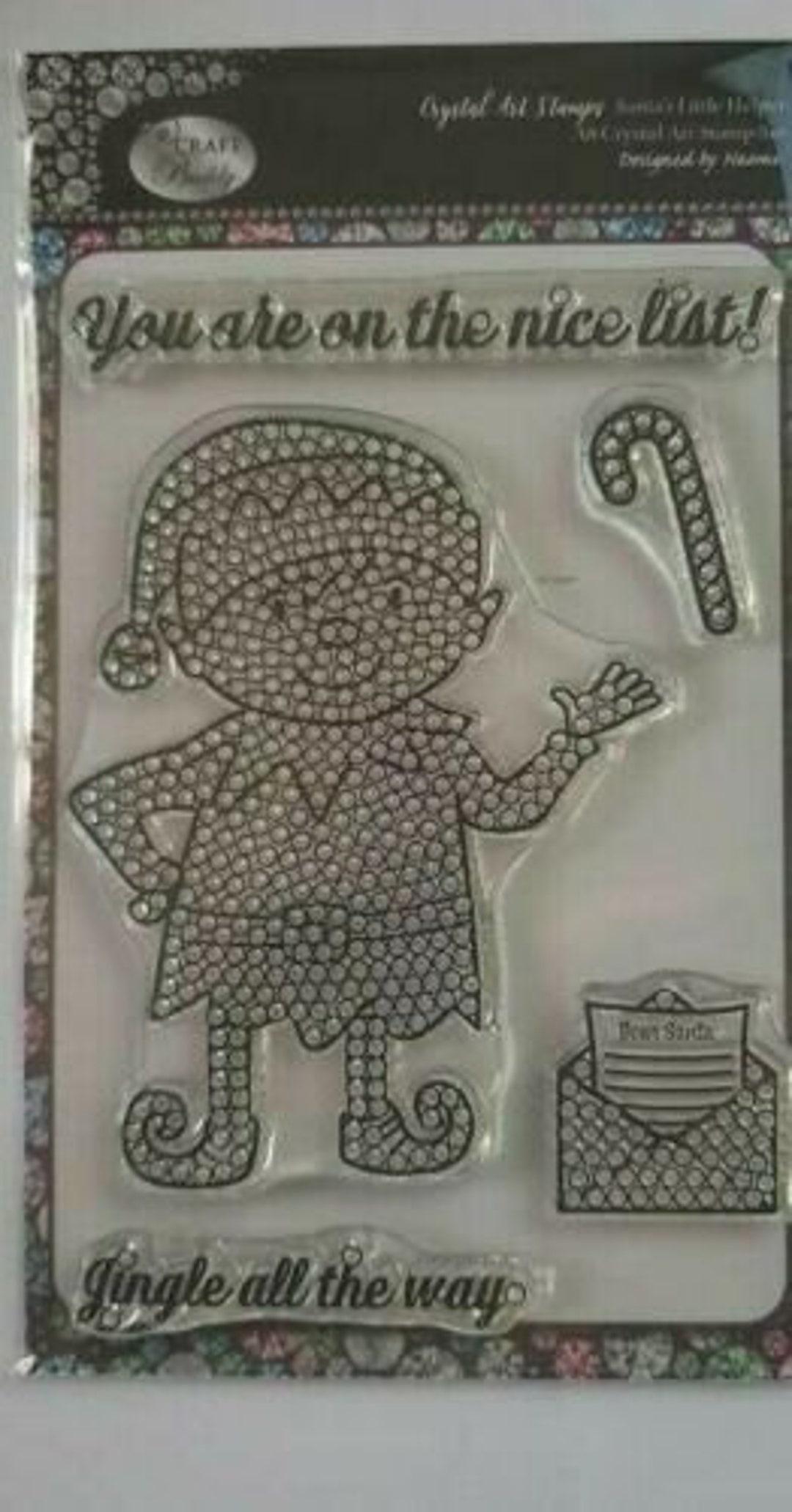 Craft Buddyus CCST34: Craft Buddy Crystal Art Santa’s Little Helper A6 ...