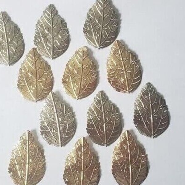 Small Metal Leaves - Etsy