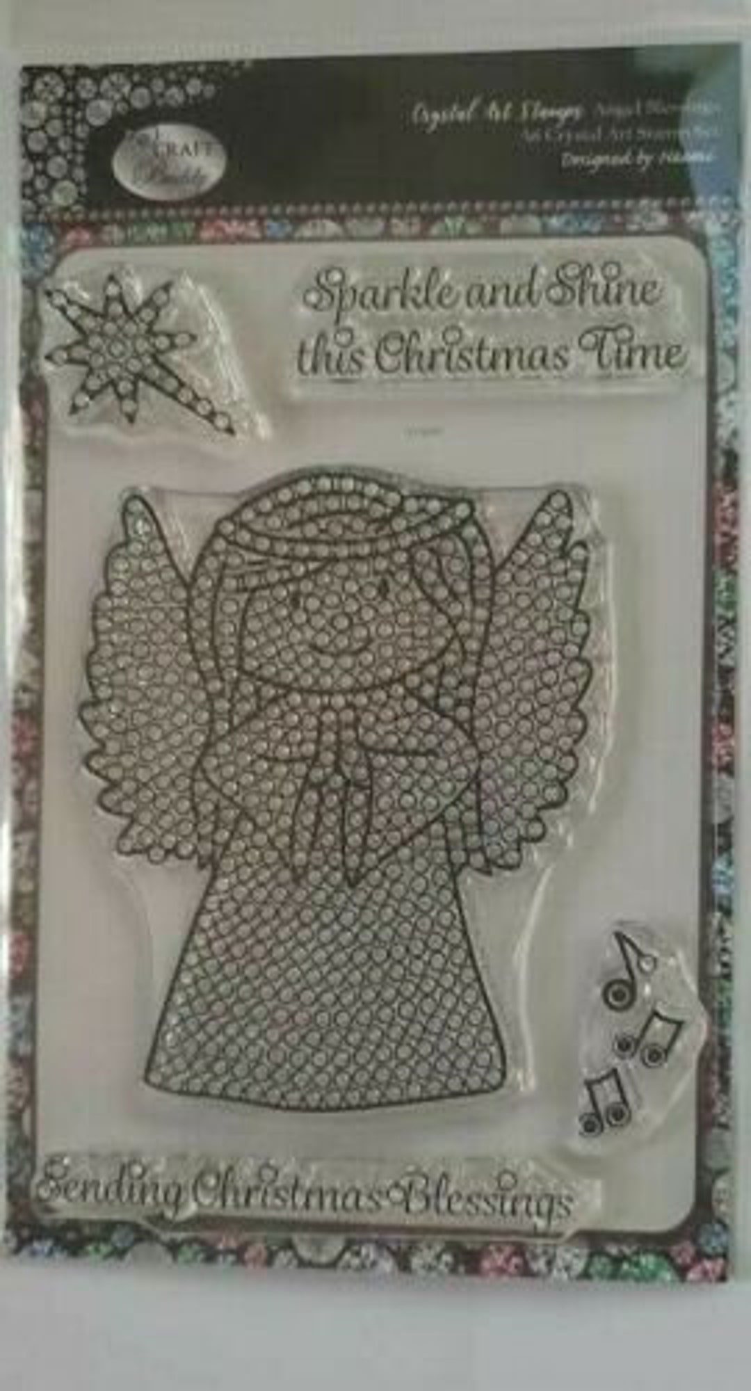 Craft Buddyus CCST30: Craft Buddy Crystal Art Angel Blessings A6 Stamp ...