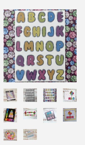 Craft Buddyus CCST42: Sparkling Alphabet A4 Crystal Art Stamp - Etsy