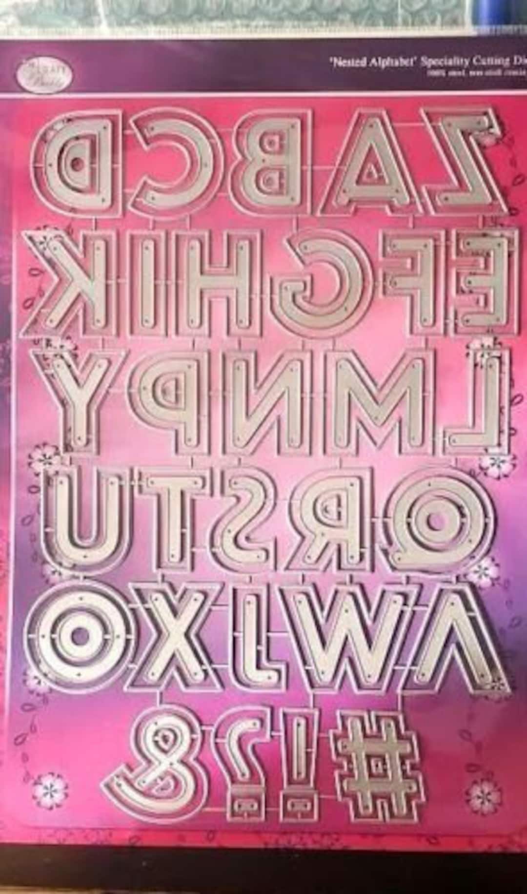 Craftbuddyus Nested Upper Case Alphabet Die Set - 73 Dies (CBD13) - Etsy