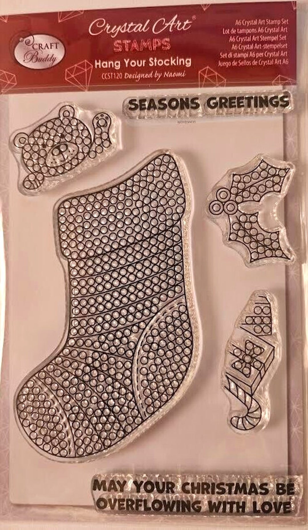 Craft Buddyus CCST120: Craft Buddy Crystal Art Hang Your Stocking A6 ...