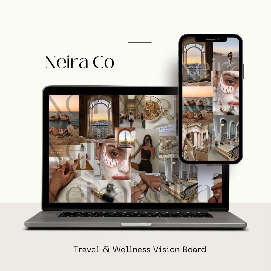 Travel & Wellness Vision Board - Etsy
