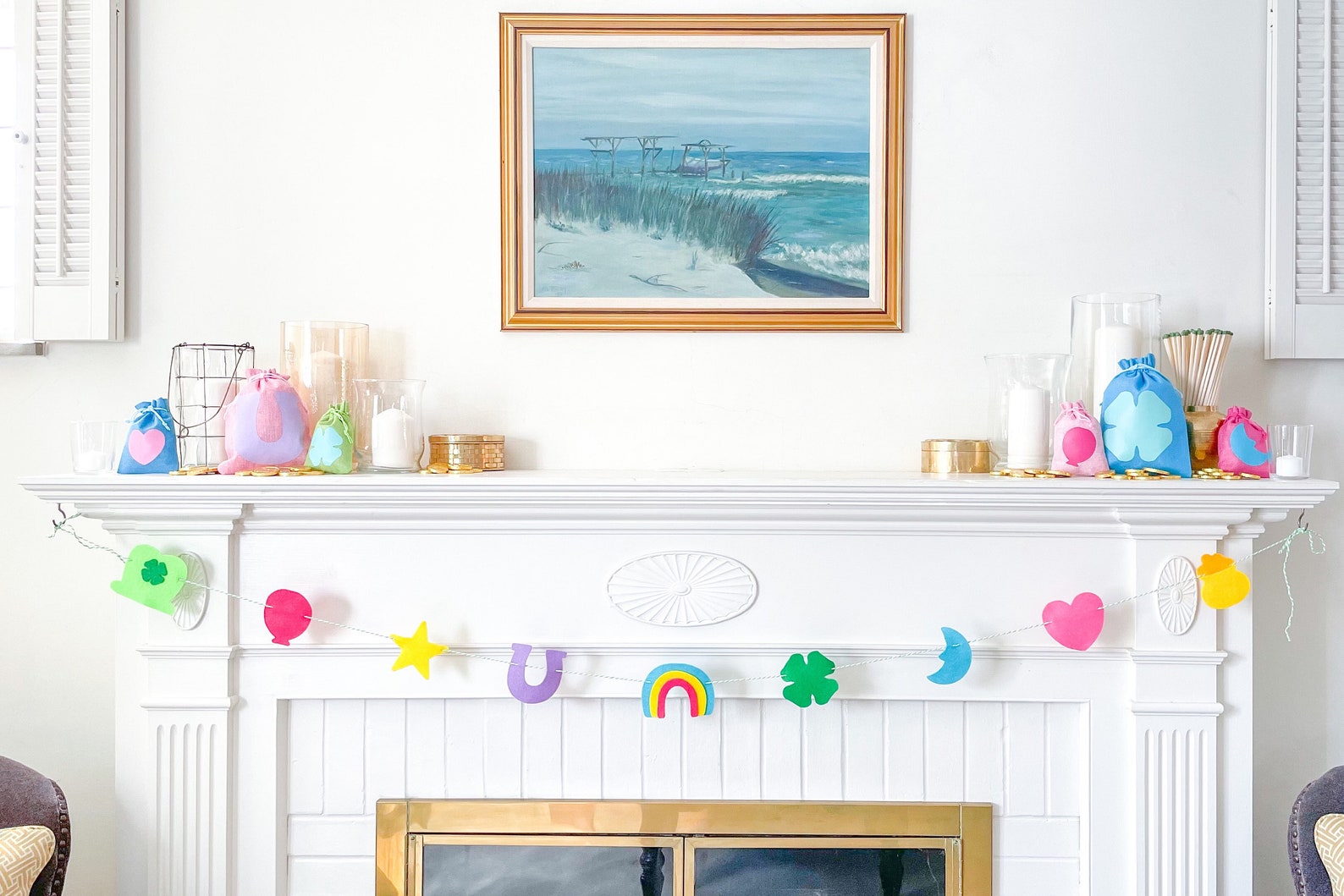 LUCKY CHARMS GARLAND Felt Lucky Charms Cereal Decoration - Etsy